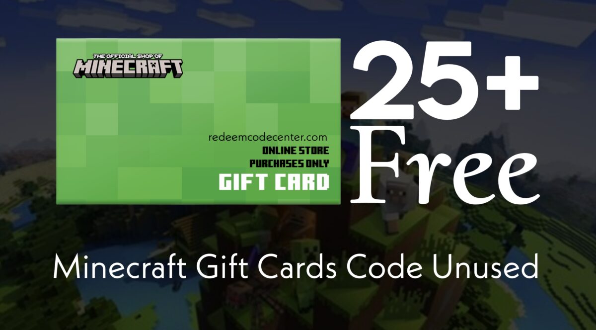 25+ Free Minecraft Gift Cards | How to Redeem (Ultimate Guide) - REDEEM ...