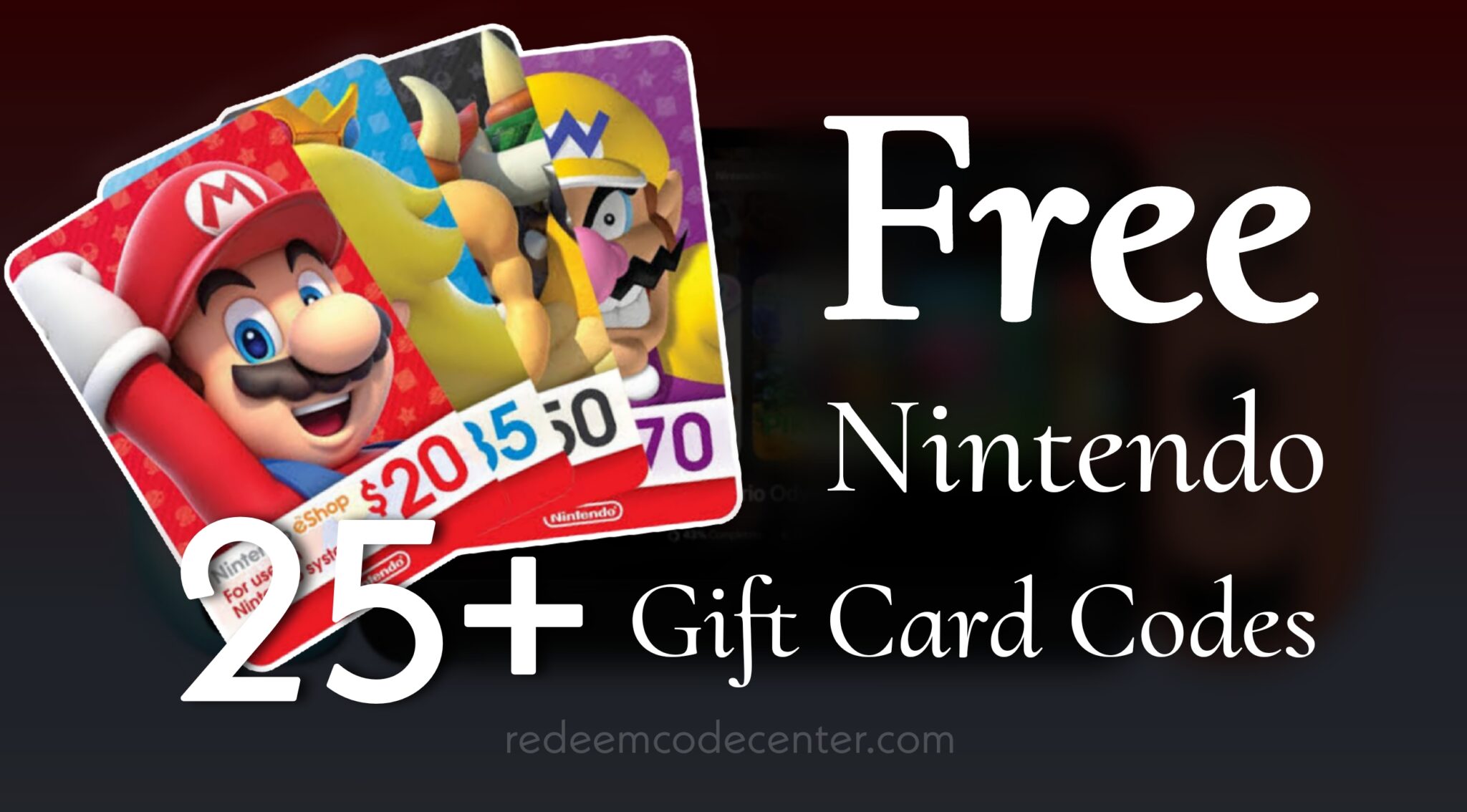Free Nintendo Gift Cards | How to Redeem eShop Codes (Informative ...